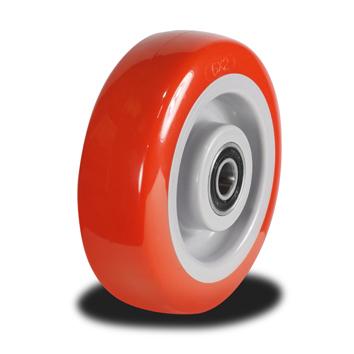 150mm Wheel with a Poly Tyre on a Nylon Centre 430kg Capacity