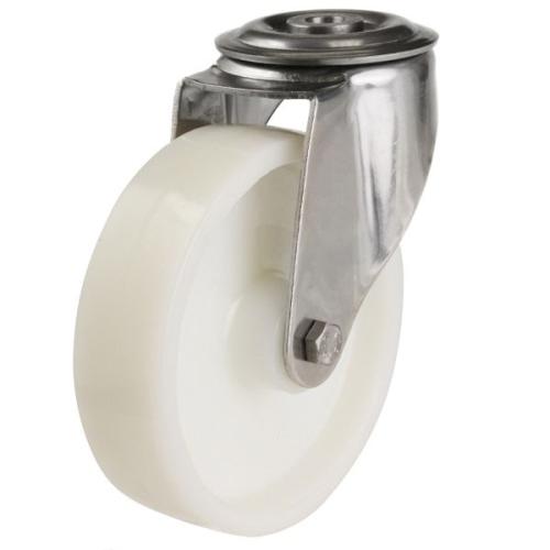 160mm Light Duty Nylon Bolt Hole Castors - 350kg capacity | Single Bolt ...
