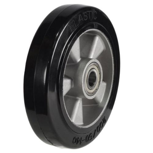 Heavy Duty 250mm Elastic Rubber on Aluminium Wheel - 550kg Load | 250WEABJ