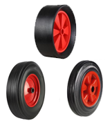 Durable Solid Rubber Wheels - Quick UK Delivery