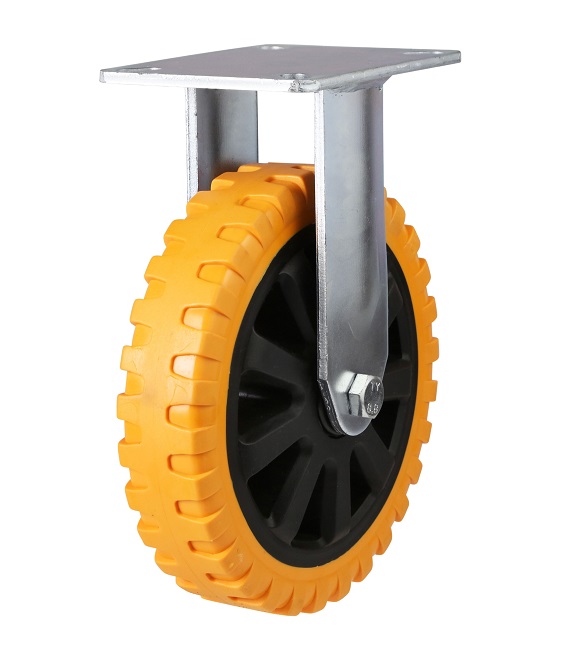 100mm Polyurethane Fixed Castor [220kg max load]