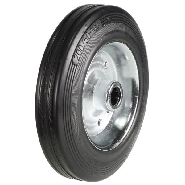 Medium Duty 125mm Rubber on Steel Wheel - 100kg Load | 125WBSB