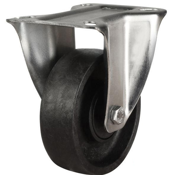 Medium Duty 125mm High Temperature Resistant Fixed Castor - 250kg Load ...