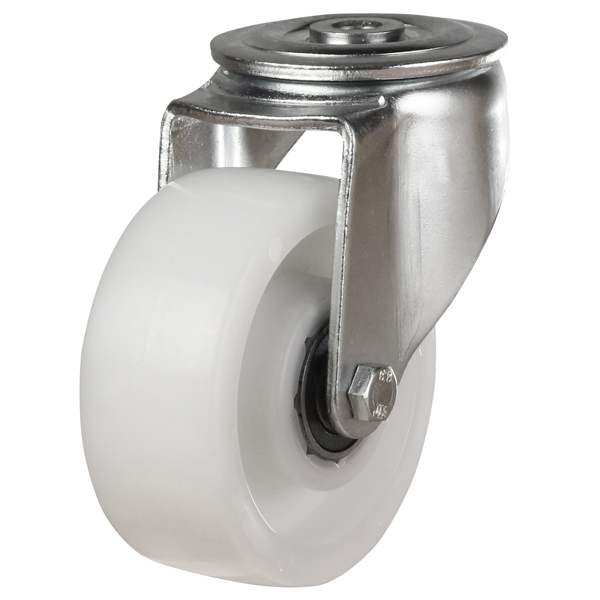 5 Inch Bolt Hole Caster | 125mm Nylon Bolt Hole Castors | Single Bolt ...