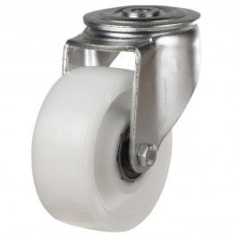 5 Inch Bolt Hole Caster | 125mm Nylon Bolt Hole Castors | Single Bolt ...