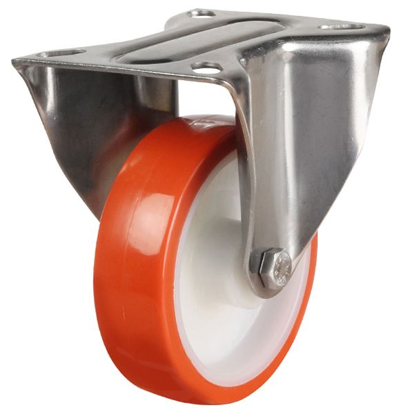 Medium Duty 150mm Polyurethane on Nylon Fixed Castor – 280kg Load ...
