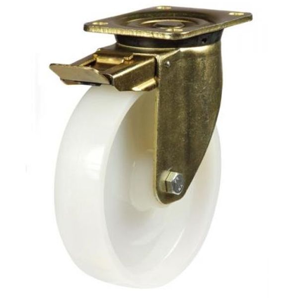 150mm Nylon Braked Castor [700kg max load]