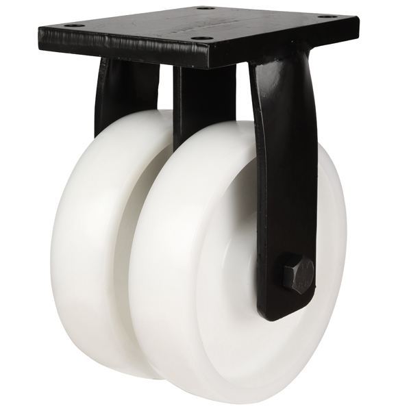 Industrial Heavy Duty 250mm Nylon Fixed Castor - 2500kg Load Capacity ...