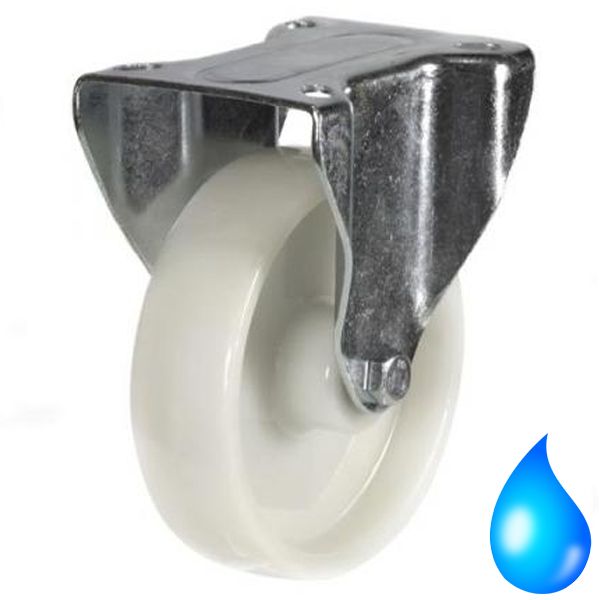 80mm Nylon Fixed Castor [200kg max load]